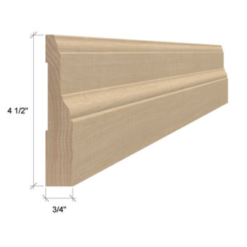 B-41/2″ x 5 1/2″ Chamfered Baseboard – QSR Canada