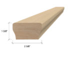 DRAIL2581 5/8″ x 2 5/8″D Railing – QSR Canada